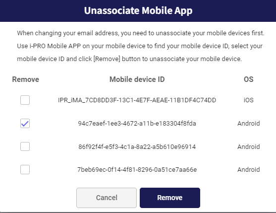 Remote Monitoring - 5. User portal screen operation